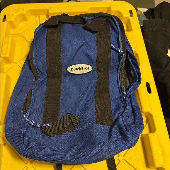 Dutch Bros | Bags | Dutch Bros Blue And Black Backpack Durable Everyday ...